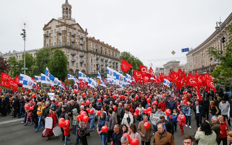 Supporters Ukrainian Socialist Different Leftwing Parties Editorial ...