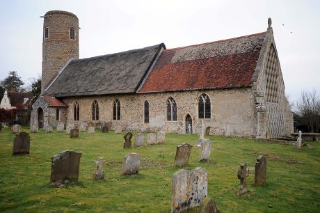 Church Most Holy Trinity Barsham Suffolk - Foto de stock de contenido ...
