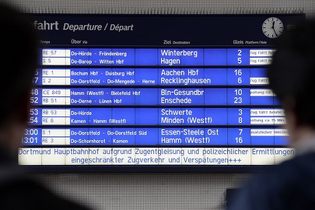 Passengers Look Delay Information On Display Editorial Stock Photo ...