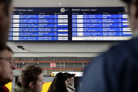 Passengers Look Delay Information On Display Editorial Stock Photo ...