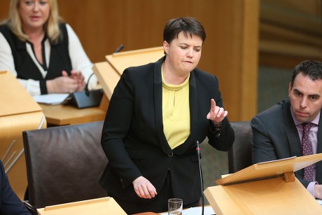 Alison Harris Ruth Davidson Leader Scottish Editorial Stock Photo ...