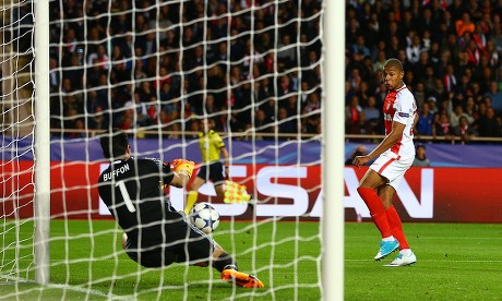 Gianluigi Buffon Juventus Saves Kylian Mbappe Editorial Stock Photo ...
