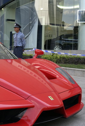 Security Guard Stands Out Side Ferrari Editorial Stock Photo - Stock ...