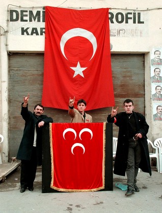 Istanbul Turkey Three Members Turkish Nationalist Editorial Stock Photo ...