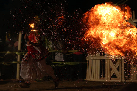 Flames Torch Seen Sri Lankan Traditional Editorial Stock Photo - Stock ...