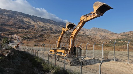 Israeli Bulldozers Excavators Stand Idle End Editorial Stock Photo ...