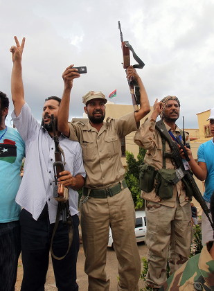 Libyans React During Funeral Fighter Who Editorial Stock Photo - Stock ...