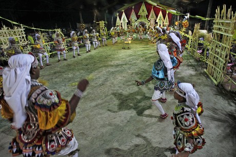Dancers Perform Ritual Dance Thelme During Editorial Stock Photo ...