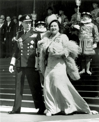 King Queen George Vi Queen Elizabeth Editorial Stock Photo - Stock ...
