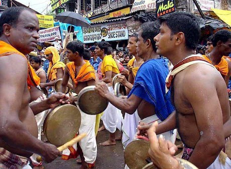 Indian Devotees Dance During Annual Rath Editorial Stock Photo - Stock ...
