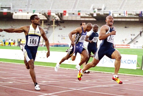 Athens Greece Us Sprinter Maurice Greene Editorial Stock Photo - Stock ...