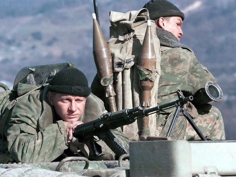 Chechnya Russian Federation Russian Soldiers Guard Editorial Stock ...