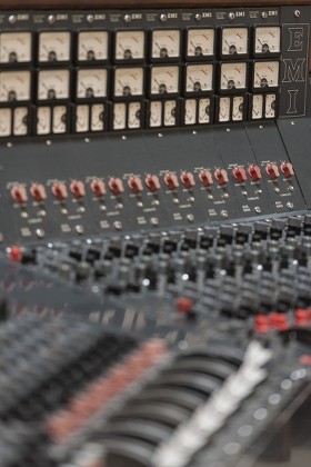 Emi Mixing Desk Used Recording Dark Editorial Stock Photo - Stock Image ...