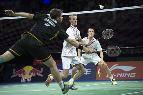 Mathias Boe Carsten Mogensen Denmark Action Editorial Stock Photo ...