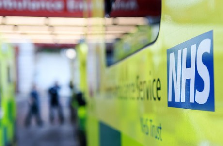 Ambulance Stands Outside Nhs Hospital London Editorial Stock Photo ...