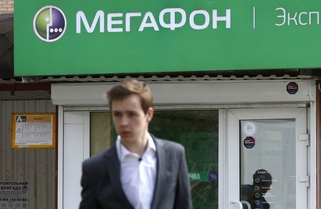 Man Walks Past Local Office Megafon Editorial Stock Photo - Stock Image ...