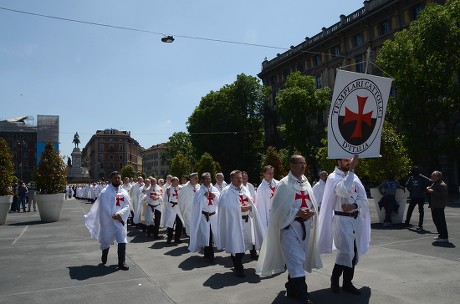 Knights Templar Cavalieri Templari Parade Front Editorial Stock Photo ...