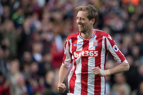 Peter Crouch Stoke City Celebrates Stoke Editorial Stock Photo - Stock ...