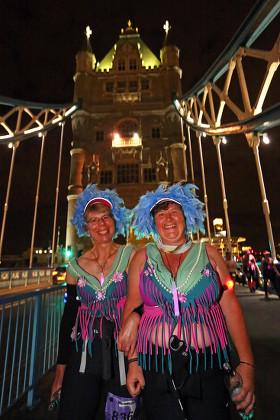 Participants Tower Bridge Wearing Decorated Bras Editorial Stock Photo ...
