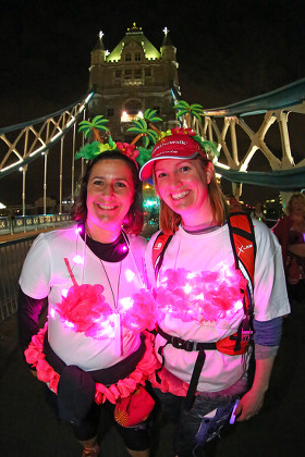 Participants Tower Bridge Wearing Decorated Bras Editorial Stock Photo ...
