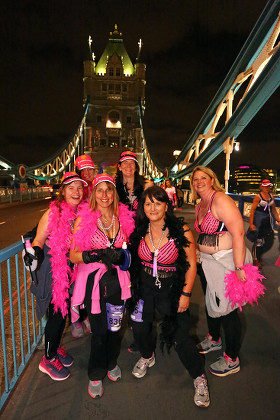 Participants Tower Bridge Wearing Decorated Bras Editorial Stock Photo ...
