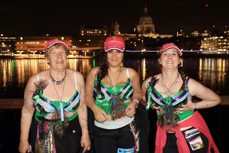 Participants Wearing Decorated Bras 20th Anniversary Editorial Stock ...