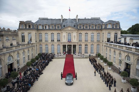 French President Emmanuel Macron Paris Mayor Editorial Stock Photo ...