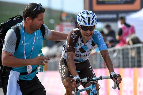 Colombian Rider Nairo Quintana Movistar Celebrates Editorial Stock ...