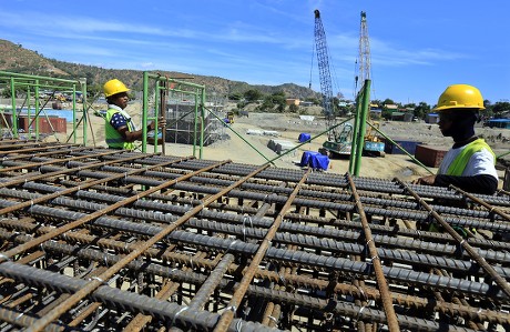 East Timorese Laborers Work Construction Site Editorial Stock Photo ...