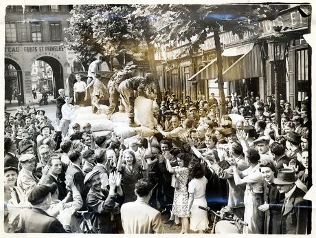 Liberation Paris During Second World War Editorial Stock Photo - Stock ...