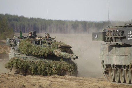 Germans Army Bundeswehr Battle Tank Leopard Editorial Stock Photo ...