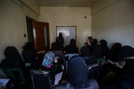 Syrian Women Attend Literacy Class Rebelheld Editorial Stock Photo ...