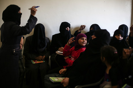 Syrian Women Attend Literacy Class Rebelheld Editorial Stock Photo ...