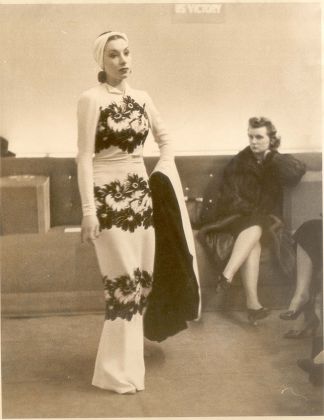 Dress By Norman Hartnell 1940 Editorial Stock Photo - Stock Image ...