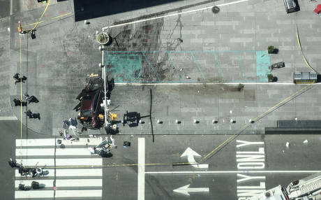 Scene Car Crash Incident Times Square Editorial Stock Photo - Stock ...