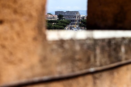 View Colosseum Seen Venezia Palace During Editorial Stock Photo - Stock ...