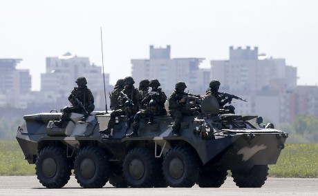 Belarussian Apc Army Special Troops Drive Editorial Stock Photo - Stock ...