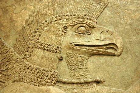 Assyrian Winged Beaked Creatures Relief 883859 Editorial Stock Photo ...