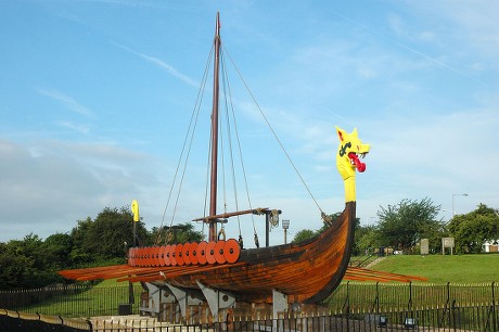 Hugin Full Size Replica Viking Longship Editorial Stock Photo - Stock ...