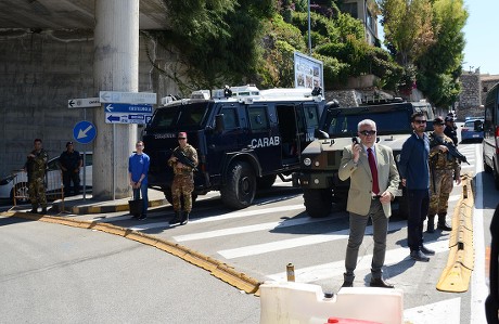 Italian Security Forces Stand Guard Position Editorial Stock Photo ...