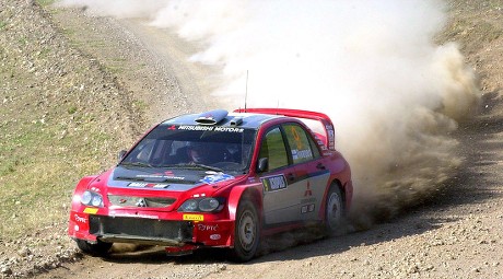 Harri Rovanpera Finland Steers His Mitsubishi Editorial Stock Photo ...