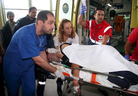Medics Bring Injured Police Officer Into Editorial Stock Photo - Stock ...