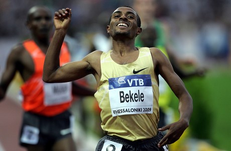 Kenenisa Bekele Ethiopia Reacts After Winning Editorial Stock Photo ...