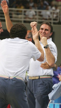 Italys Coach Carlo Recalcati R Celebrates Editorial Stock Photo - Stock ...