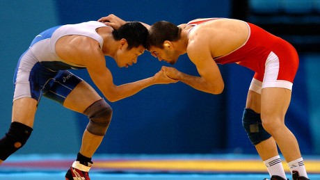 Usas Stephen Abas Red Wrestles Russias Editorial Stock Photo - Stock ...