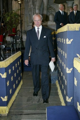 Swedish King Carl Xvi Gustaf Arrives Editorial Stock Photo - Stock ...