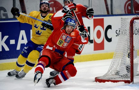 Swedens Niklas Persson L Tackles Czech Editorial Stock Photo - Stock ...