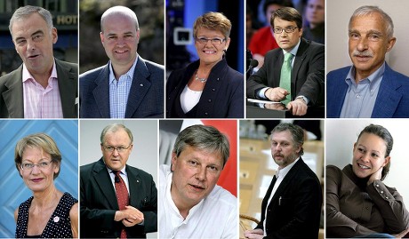 This Montage Portraits Shows Swedish Party Editorial Stock Photo ...
