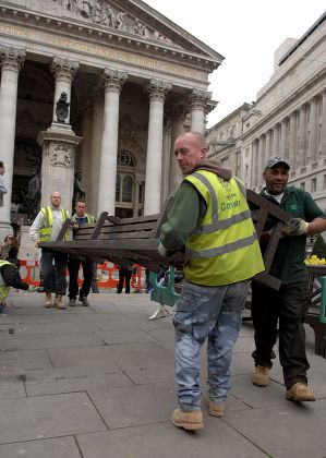Bench Removed By Workers Editorial Stock Photo - Stock Image | Shutterstock