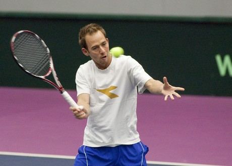Israels Dudi Sela Trains Baltic Arena Editorial Stock Photo - Stock ...